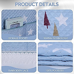 Fridge Dust Proof Cover Wash Machine Top Cover with Storage Bag Organizer (Star)