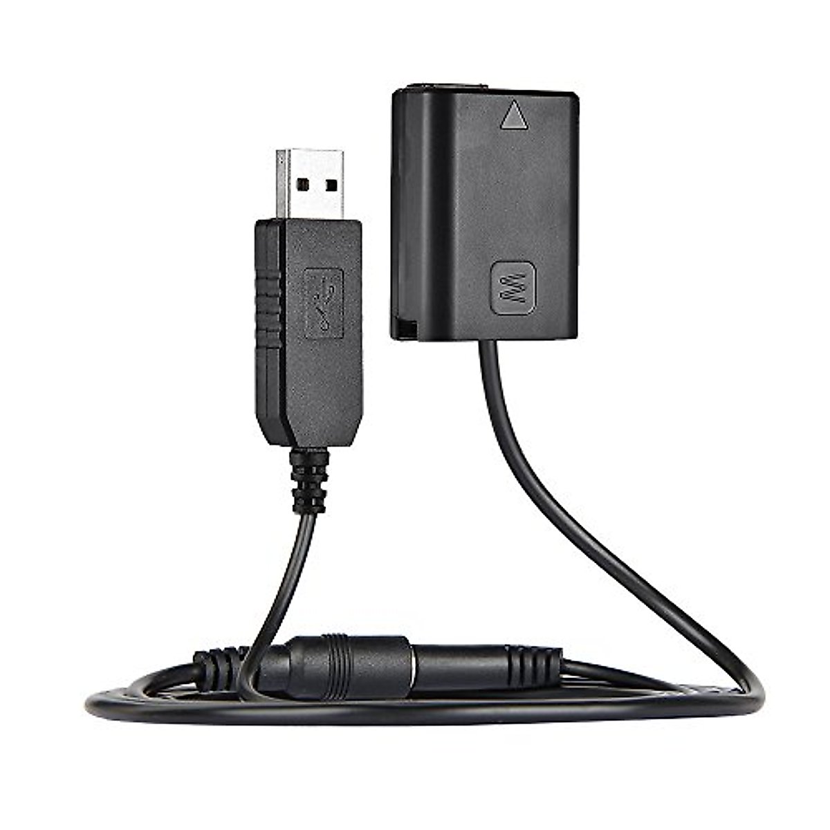 NP-FW50 Dummy Battery with DC Power Bank USB Adapter Cable Replacement for AC-PW20 Compatible with Sony NEX-3/5/6/7 Series A33 A37 A35 A55 a7 a7R a7II A6000 A6300