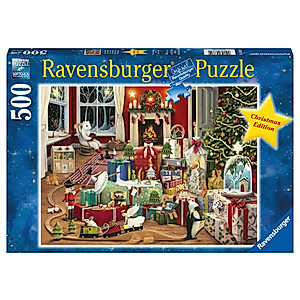 Ravensburger Enchanted Christmas 500 Piece Jigsaw Puzzle for Adults - 16862 - Every Piece is Unique, Softclick Technology Means Pieces Fit Together Perfectly