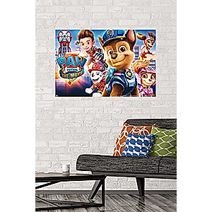 Trends International Nickelodeon Paw Patrol Movie-Theatrical Wall Poster, 22.375" x 34", Unframed Version for Bedroom
