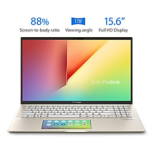 ASUS VivoBook S15 Thin & Light Laptop, 15.6” FHD, Intel Core i5-8265U CPU, 8GB DDR4 RAM, PCIe NVMe 512GB SSD, Windows 10 Home, S532FA-DB55-GN, Moss Green