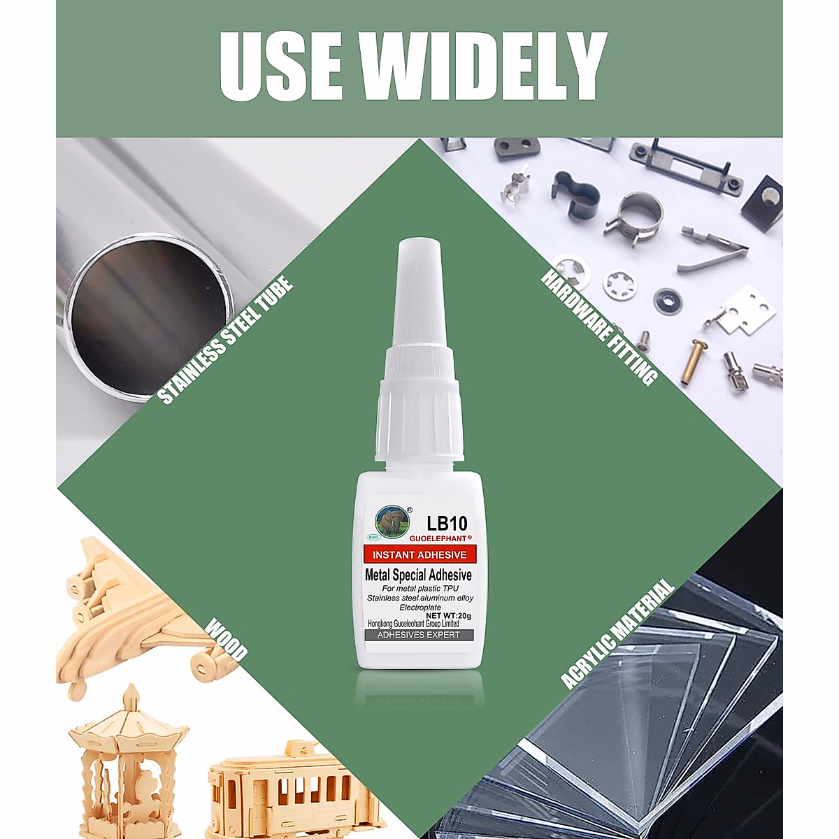 Metal Glue,Glue for Metal,for bonding Between Metal and Metal,Metal and Other Material.Instant Super Glue for Metal,Stainless Steel,DIY Craft,Aluminum Alloy,Metal Tube,Sculptures