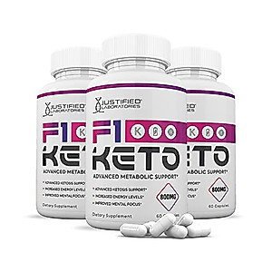 (3 Pack) F1 Keto Pills 800MG Includes goBHB Exogenous Ketones Advanced Ketosis Support for Men Women 180 Capsules
