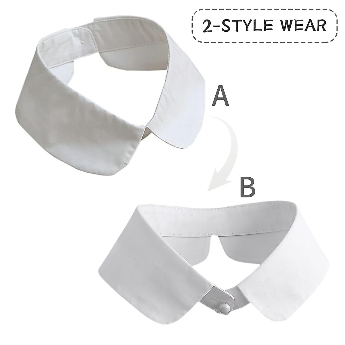 Joyci European New Women's Girls Faux False Collar Lapel Choker Peter Pan Necklace (02)