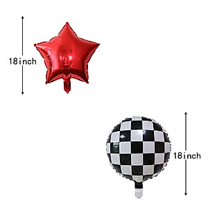 6PCS Monster Truck Foil Balloons for Kids 4th Birthday Baby Shower Car Theme Party Decorations (Monster Truck 4th Birthday)