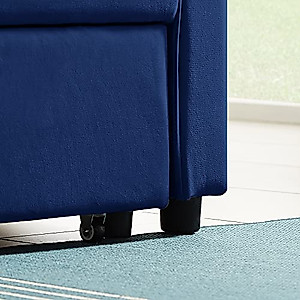 HABITRIO Modern 55.2" Pull Out Sleep Sofa Bed 2 Seater Loveseats Sofa Couch with Adjsutable Backrest and Lumbar Pillows for Apartment Office Living Room