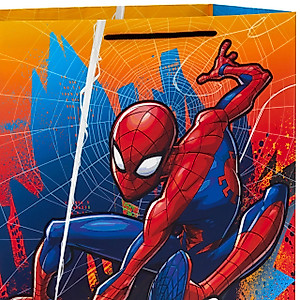 Hallmark Marvel Spider-Man Gift Bags (2 Bags: 1 Large 13", 1 Extra Large 15") for Birthdays, Halloween, Christmas, Kids Parties