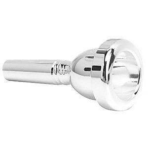 Trombone Mouthpiece, Brass Material 5G Trombone Mouthpiece Trumpet Mouthpiece for Tenor Trombones(Silver 12.7mm)