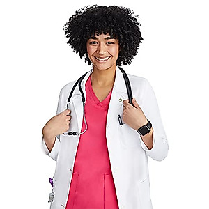 Healing Hands White Lab Coat 6 Pocket Full Length Womens 5161 Faye Lab Coat The White Coat Minimalist Collection White 2XL