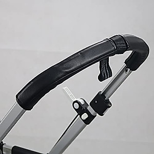 Strollers Handle Cover for Bugaboo Cameleon 1 2 3 Plus Pram Accessories Pu Protective Handlebar Case (Black)