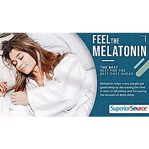 Superior Source Melatonin 3 mg, Quick Dissolve MicroLingual Tablets, 60 Ct, with Chamomile, Natural Sleep Support, Melatonin, for Adults, Non-GMO