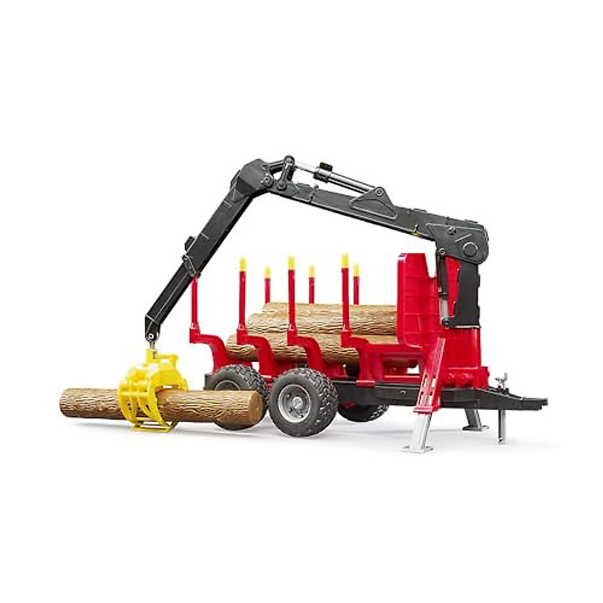Bruder Forestry Trailer with Crane Grapple and 4 Logs