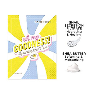 FACETORY Collection Facial Mask Set - Hydrating, Purifying, Soothing, Moisturizing, Revitalizing - Soft, Form-Fitting Face Masks, For All Skin Types, Pack of 5 Sheet Masks