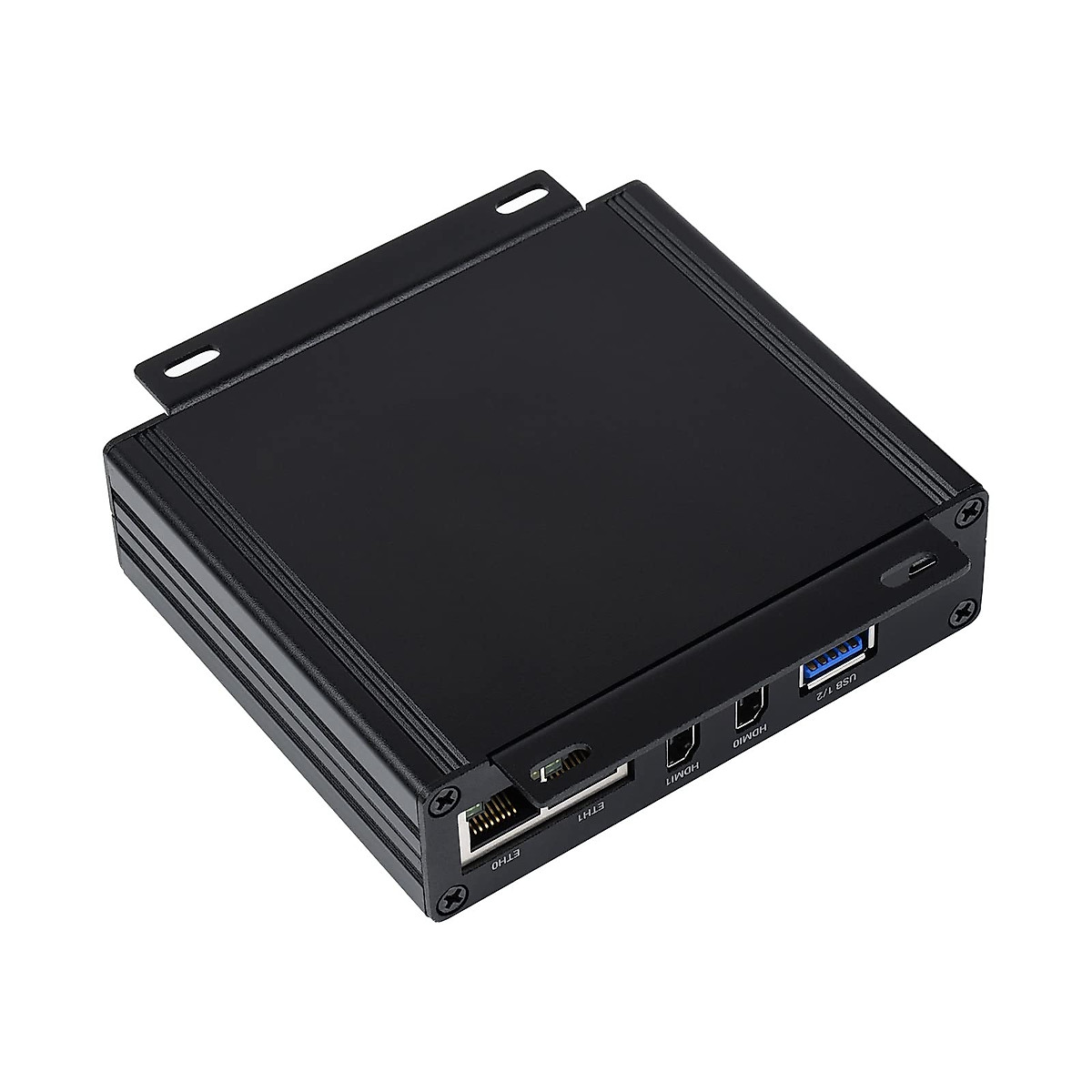 Waveshare Dual Gigabit Ethernet 5G/4G Mini-Computer Compatible with Raspberry Pi Compute Module 4 (NOT Included) with Metal Case and Cooling Fan
