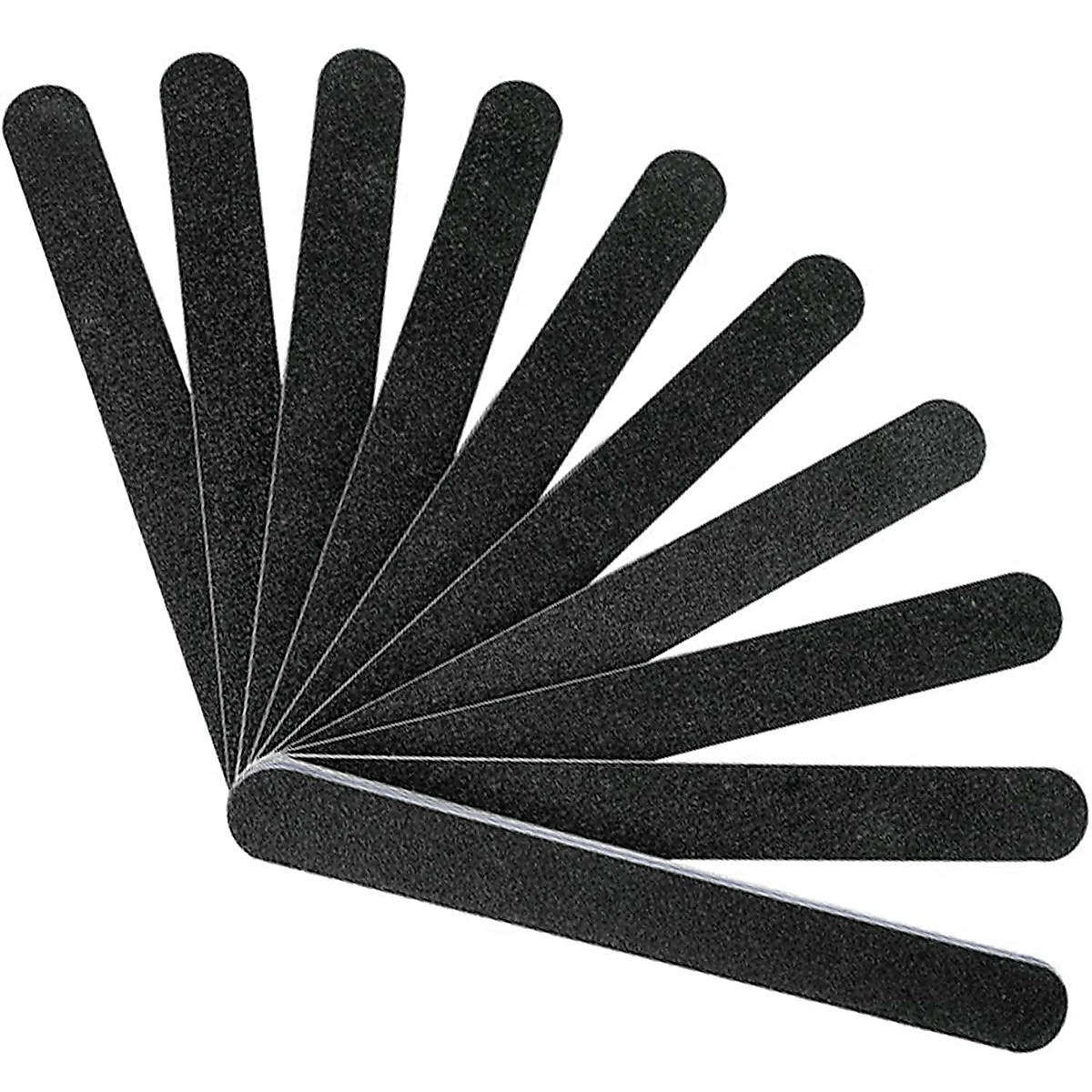 Karlash 10 PCS Professional Double Sided Nail Files Emery Board Grit Black Gel Cosmetic Manicure Pedicure