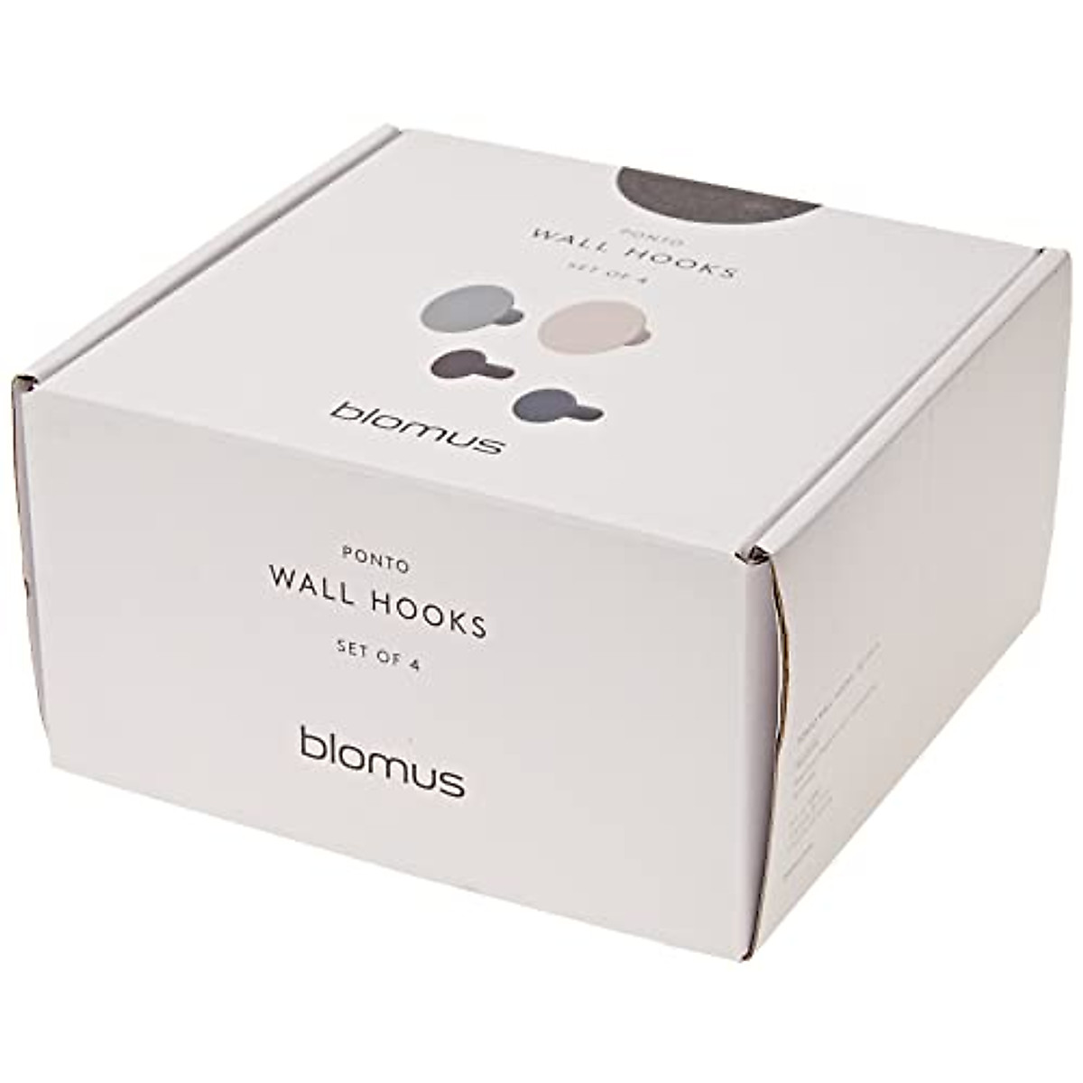 Blomus Wandhaken-65801 Wall Hook Set, Multi-Colour, 4.5 cm