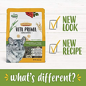 Sunseed Vita Prima Complete Nutrition Chinchilla Food, 3 LBS