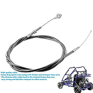 Go Kart Throttle Cable Go Cart Throttle Cable Kit for Manco 8252-1390 ASW Go Kart Parts -Inner Wire 71 Inch Long
