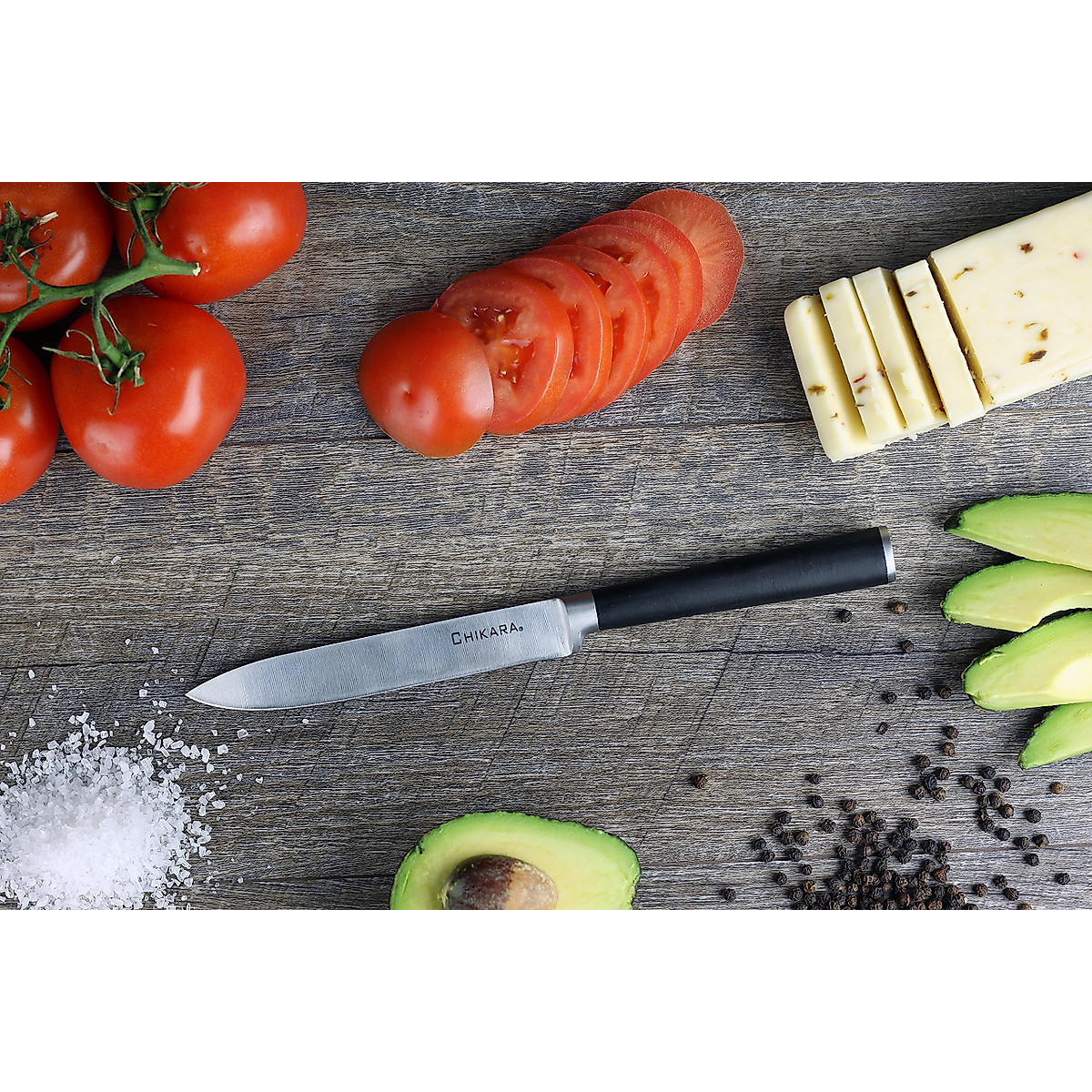 GINSU Chikara Series steak-knife-sets, No Size, Black