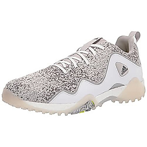 adidas Men's CodeChaos 21 Primeblue Spikeless Golf Shoes, Footwear White/Grey Four/Grey Two, 9.5