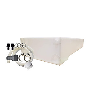 Class A Customs | Under Mount 30 Gallon RV Concession Fresh and Gray Water Holding Tank & Plumbing Kit | UM-3000-BPK