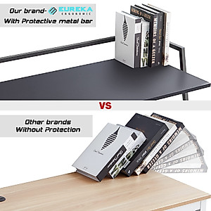 EUREKA ERGONOMIC Folding Desk for Small Spaces Folding Desk Table Fold up Desk no Assembly 41inch Computer Desk Office Table Teen Student Dorm Study Desks, Easy to be Folded Writing, Laptop Working