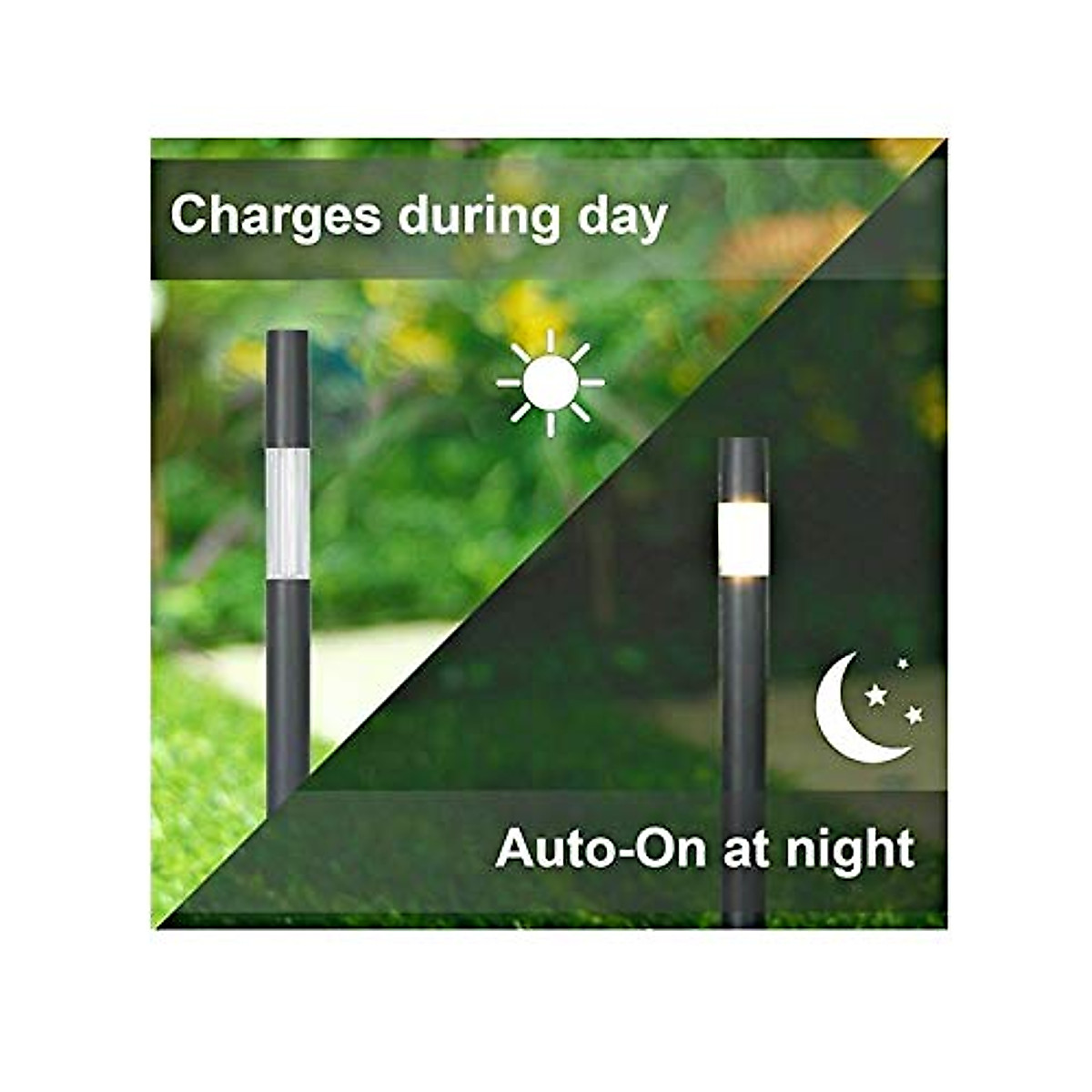 Westinghouse Solar Lights Outdoor LED Garden Path Lighting Waterproof Solar Powered Pathway Lights Decorative Landscape Lights for Garden Patio Lawn Courtyard Lane Walkway (8-Pack)