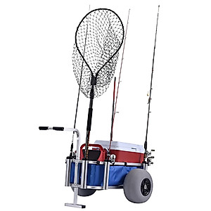 Juggernaut Carts - AFCART-BLUE "Blue Fish and Marine Cart, 27"" Height, 40"" Width, 30"" Length,"