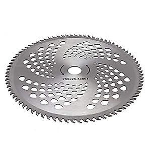 AR-PRO (2-Set) 10" x 80T Carbide Tip Brush Blades – for Cutter, Trimmer, Weed Eater | Made from Premium Stainless Steel That Lasts Long | Cuts Like Butter