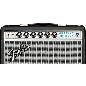 Fender 68 Custom Vibro Champ Reverb Guitar Amplifier, with 2-Year Warranty