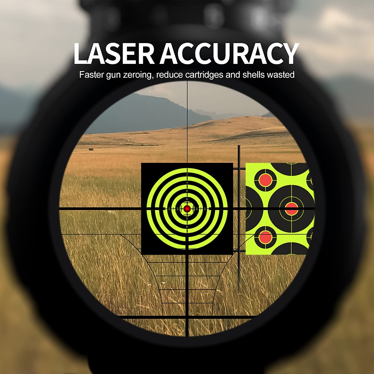 Hawkway Bore Sight 223 5.56mm Red Laser Boresighter Kit with 3 Sets of Batteries