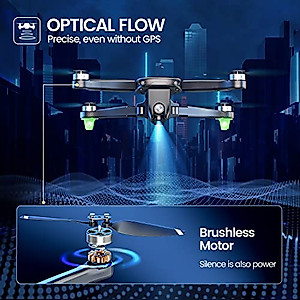 Holy Stone GPS Drone with 4K Camera for Adults, HS175D RC Quadcopter with Auto Return, Follow Me, Brushless Motor, Circle Fly, Waypoint Fly, Altitude Hold, Headless Mode, 46 Mins Long Flight