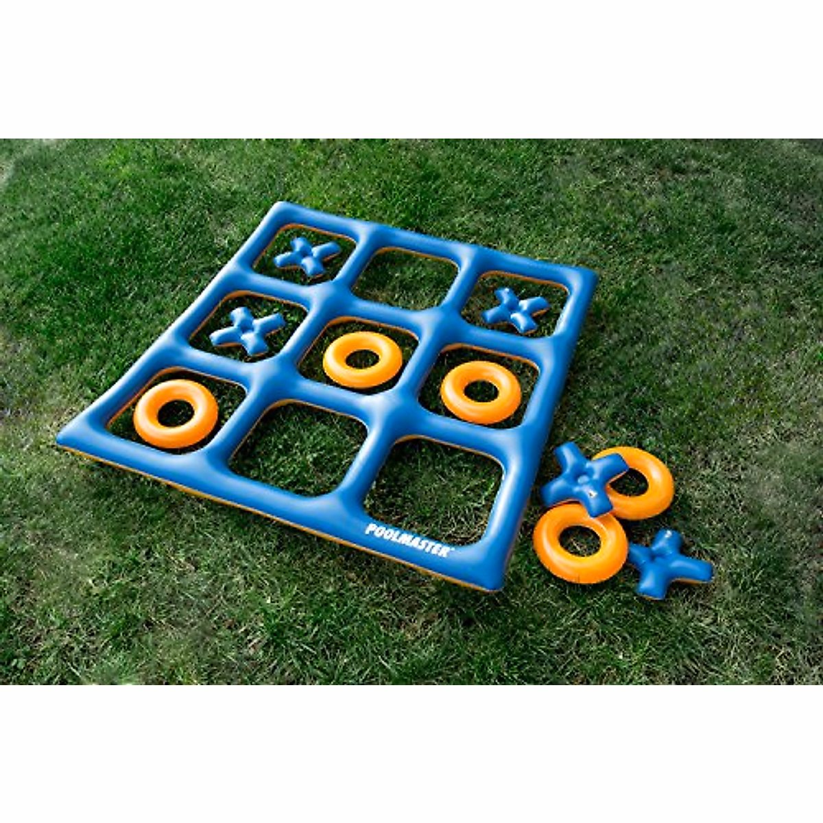 Poolmaster Tic Tac Toe Game Orange/Blue (Reversible)