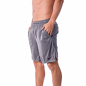 Nike Men's Dri-FIT Epic Knit 8in Training Shorts, Smoke Grey/Black, XL