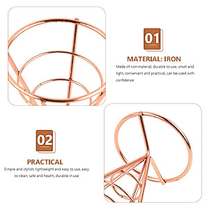 Homoyoyo Ice Cream Cone Stand Sugar Cone Holder Stand Snow Cone Holder Dipping Cup Holder Appetizer Wire Cone Ice Cream Cone Holder Metal Brackets Fish and Chips Cone French Tap Iron