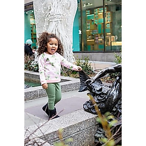 STAR WARS The Mandalorian The Child Toddler Girls Fleece Sweatshirt Legging Set Pink/Green 5T