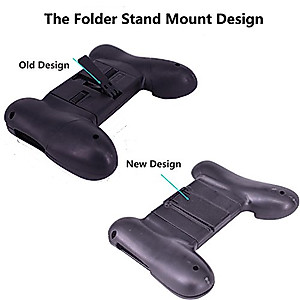 2pcs Game Clutch Universal Grip Adjustable Phones Mobile Controller Phone Game Grip Case Ergonomic Design Game Grip Handle Controller Stand Holder Joypad for iPhone 12/13/14 Pro Max/Galaxy S22/23