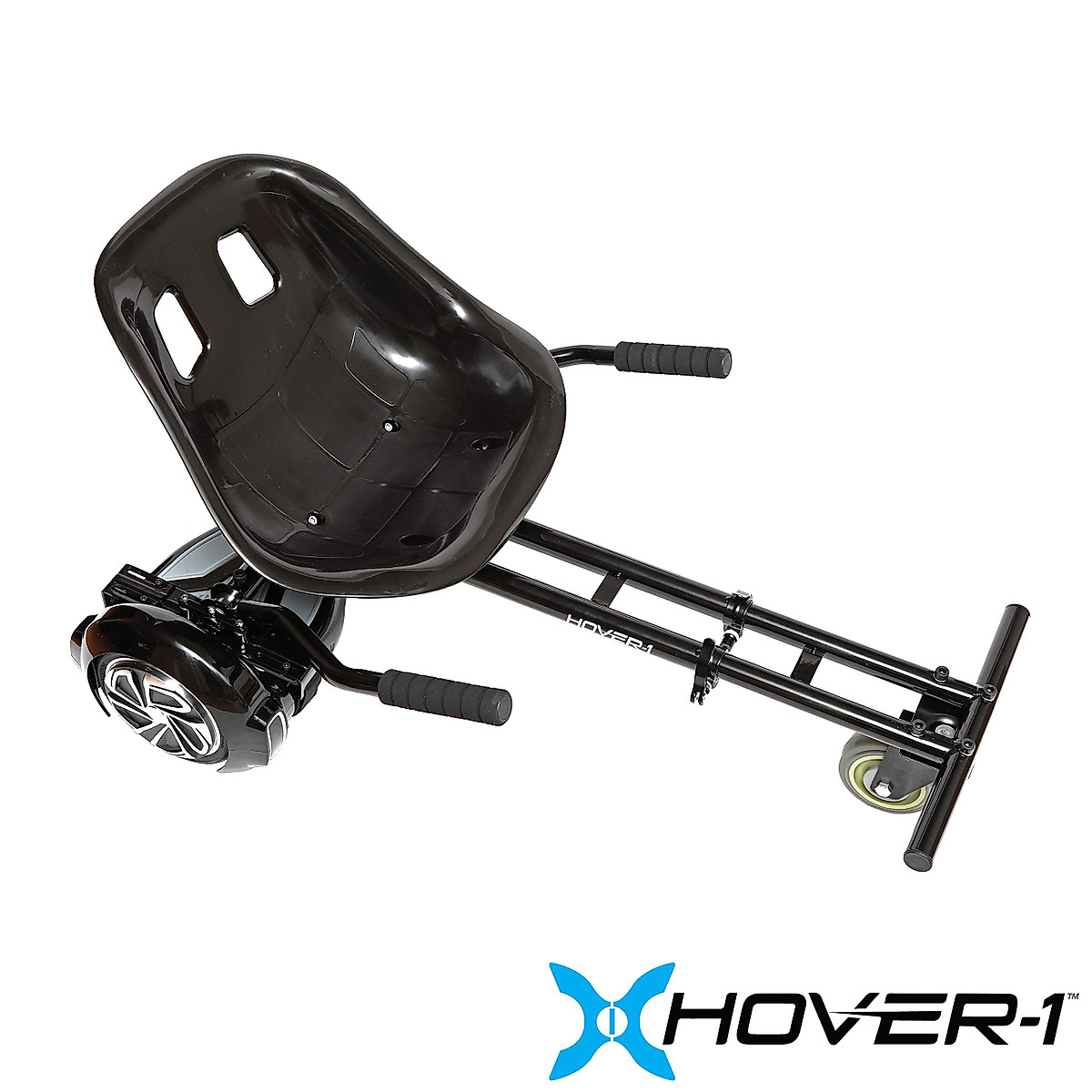 Hover-1 Buggy Attachment | Compatible with Most 6.5" & 8" Electric Hoverboards, Hand-Operated Rear Wheel Control, Adjustable Frame & Straps, Easy Assembly & Install