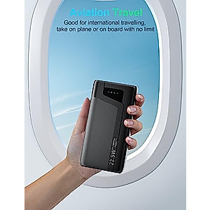 XEGNER Portable Charger, 20000mAh Power Bank USB C 20W SCP 22.5W High Speed Charging Bank, External Battery Pack with 6W Bright Flashlight, Compatible with iPhone Android Cell Phone, Tablet and More