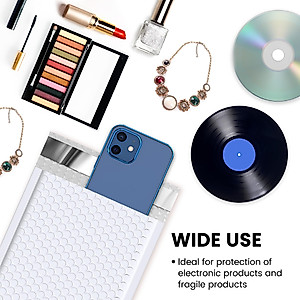 Fuxury Bubble Mailer White, 100 Pack 6x10 Bubble Mailers,Self Seal Waterproof Mailing Envelopes, Bubble Padded Envelopes, Shipping Bags for Mailing,Packaging, Small Business, Boutique, Bulk #0