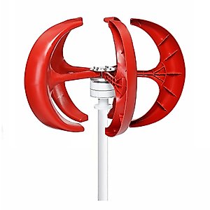 AISINILALAO Wind Turbine Generator, 48V 12000W 5 Blades Vertical Wind Turbine Kit Low Wind Speed Starting Wind Power Generator with Controller for Home, Camping,48v