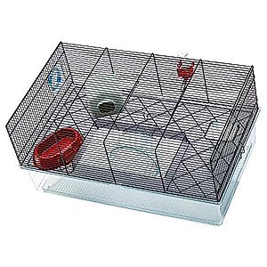 Favola Large Hamster Cage Includes Free Water Bottle, Exercise Wheel, Food Dish & Hamster Hide-Out Measures 23.6L x 14.4W x 11.8H-Inches & Includes 1-Year Manufacturer's Warranty