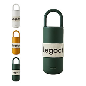 Odense Legodt Loop Tumbler 20oz with Lid and Handle - Insulated Tumbler with Leak-Resistant Lid - Double Stainless Steel Travel Coffee Mug, Water Bottle, Keeps Drinks Hot or Cold(Sweet Pumpkin)