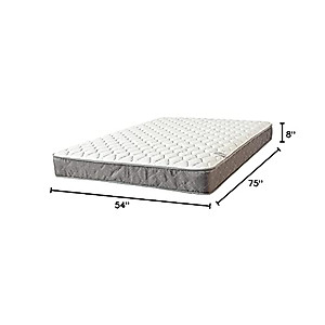 Nutan, 8-Inch Gentle Firm Supportive Yet Remarkebly Comfortable Innerspring Mattress, Full