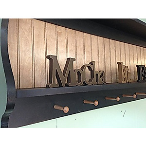 Primitive Plate Rack Wall Shelf Country Wood Display Plate and Bowl Rack Shaker Shelf