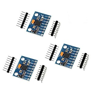 ACEIRMC 3pcs GY-521 MPU-6050 MPU6050 3 Axis Accelerometer Gyroscope Module 6 DOF 6-axis Accelerometer Gyroscope Sensor Module 16 Bit AD Converter Data Output IIC I2C for Arduino