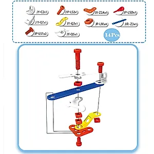 EightHalf STEM Learning Toys for Age 4-6 Boys,Building Blocks Toy Educational Toys for Girls Erector Set for 4 5 6 Years Old Boys Mini Aircraft Birthday Gift for Kids