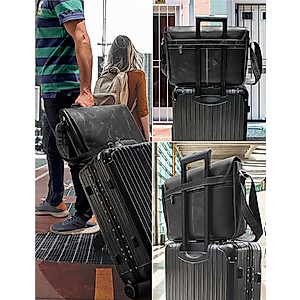 Leather Messenger Bag for Men 16" Full Grain Leather Laptop Bag Vintage Crossbody Office Satchel Travel ShoulderBag