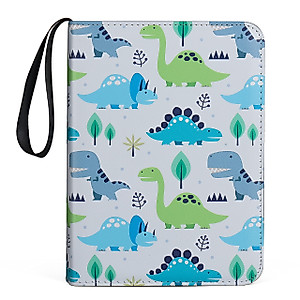 4 Pocket Trading Card Binder for 400 Cards,Dinosuar Pattern