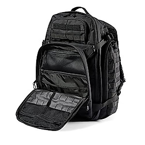 5.11 Tactical Backpack â€“ Rush 72 2.0 â€“ Military Molle Pack, CCW and Laptop Compartment, 55 Liter, Large, Style 56565, Black